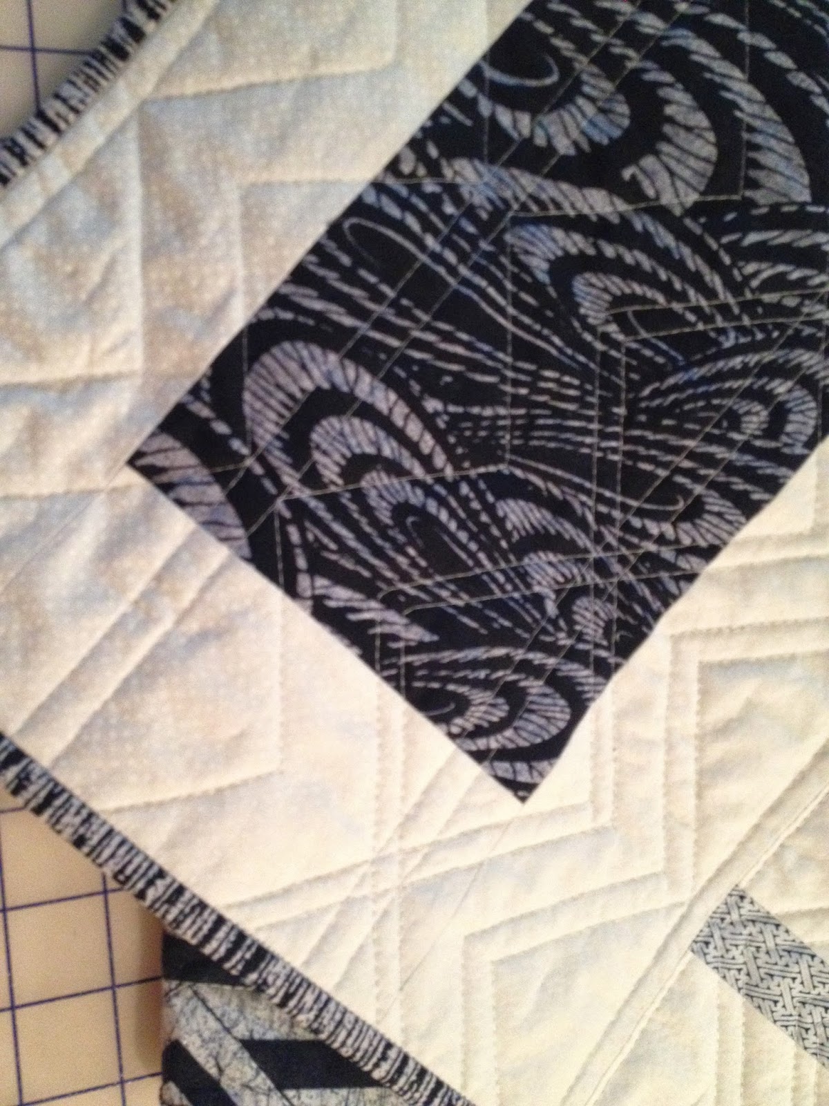 Modern Quilt Relish: Backing Design Cue for Graphic Quilting