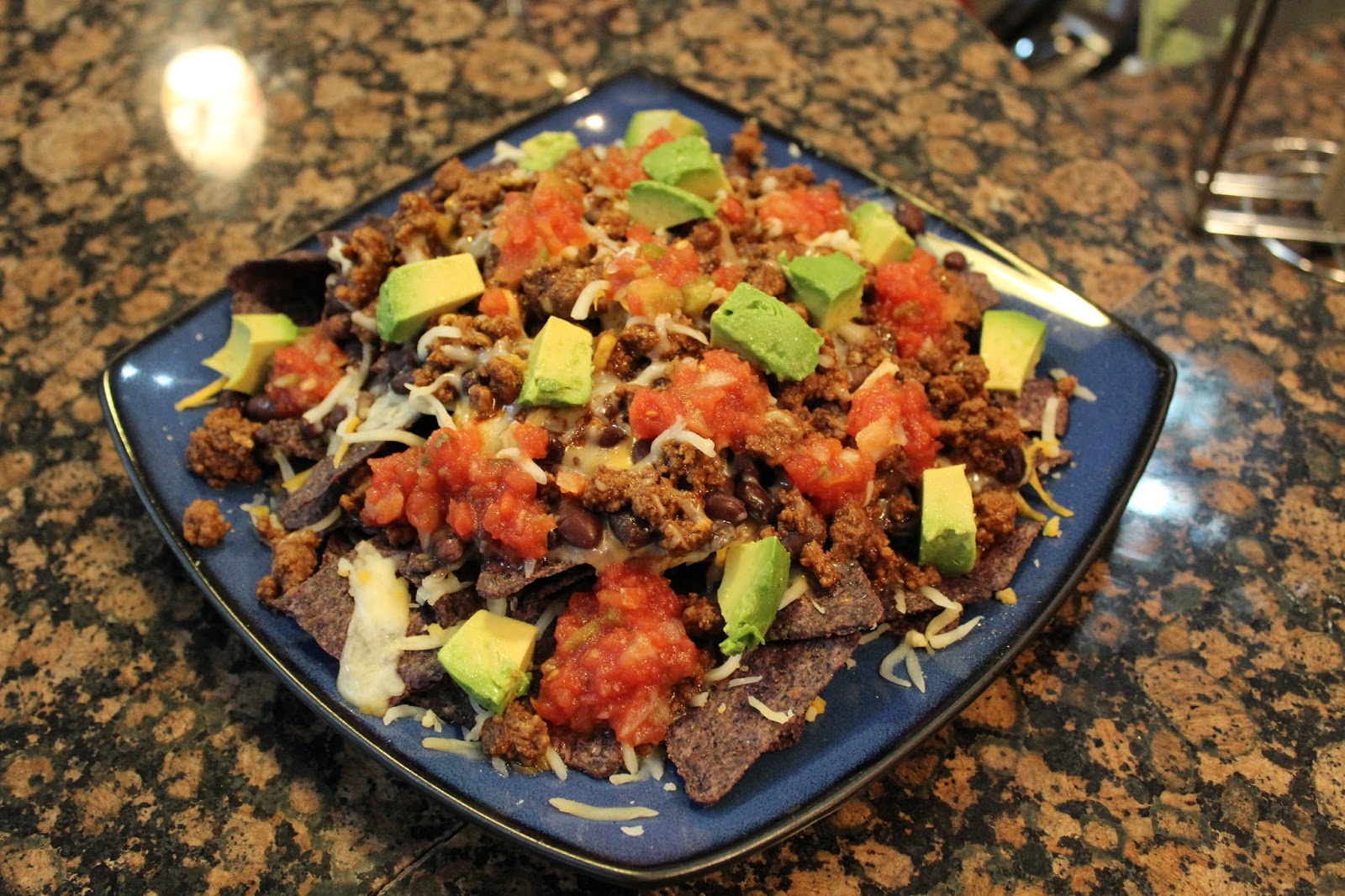 Organoblondes: Blue Corn Bison Nachos