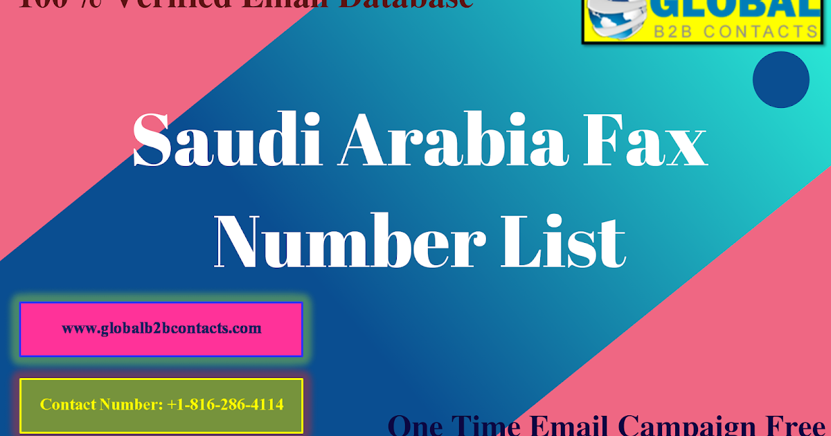 Saudi Arabia Fax Number List