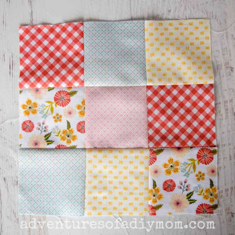 9 Patch Quilt Block Adventures Of A DIY Mom 9 Patch Quilt Block Adventures Of A DIY Mom