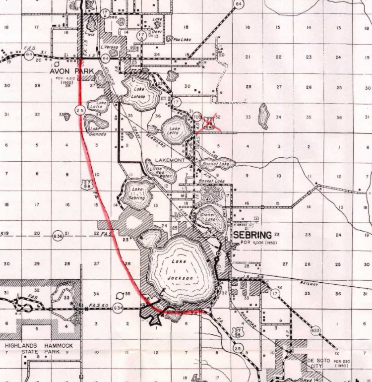 US Route 27 in southern Florida