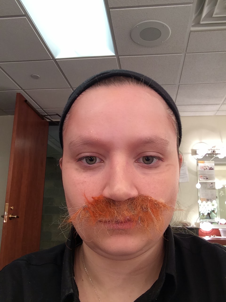 Stage Makeup: Mustache and Eyebrows!