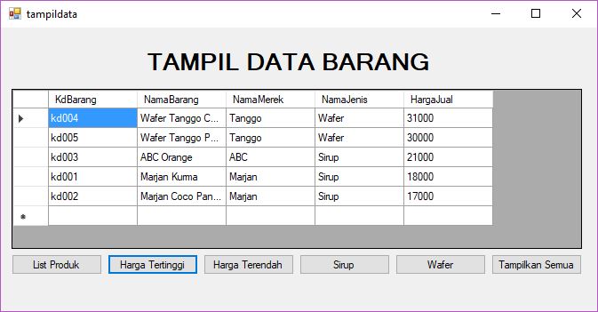 Program Visual Studio : Menampilkan Data Dari Database MySQL - Pluviopedia