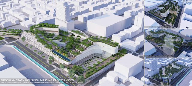 Site Isometric Views & Massing Process Video (Youtube Link Embeded)