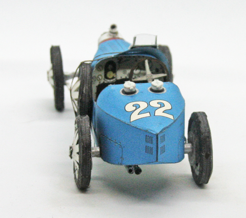 David's Paper Cuts: 1931 Bugatti Racer - paper model in 1/24 scale