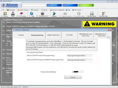 Reprogramming TCM on ALLISON DOC Software (ALLISON Transmission) - Blog ...