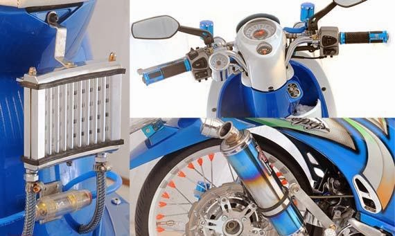 Retro Funky Honda Scoopy Biru Modifikasi | Modifikasi Honda | CB150R ...