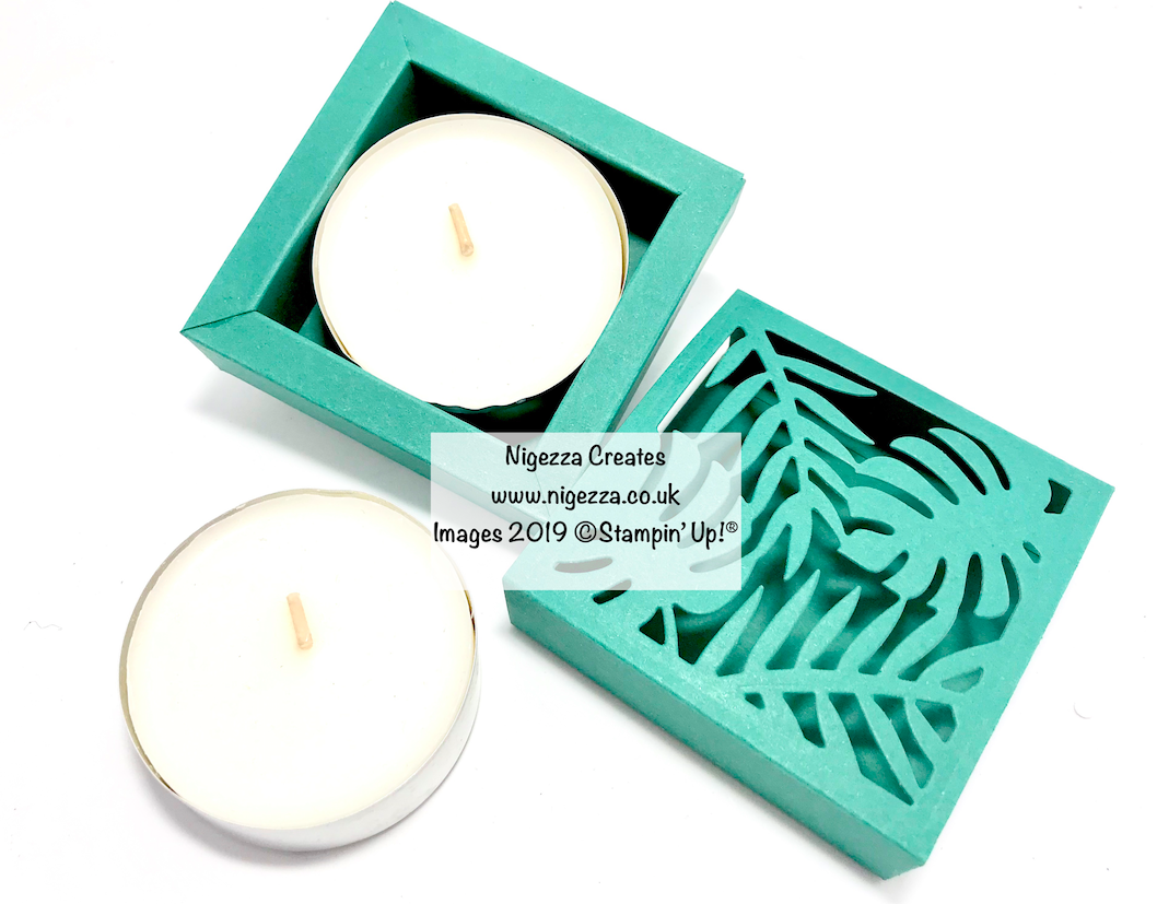 Nigezza Creates: Tropical Chic Large Tea Light Shadow Frame Gift Box