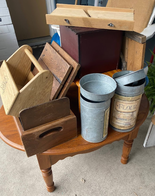 April Junk Finds For Upcycling & The Junk Garden - Organized Clutter