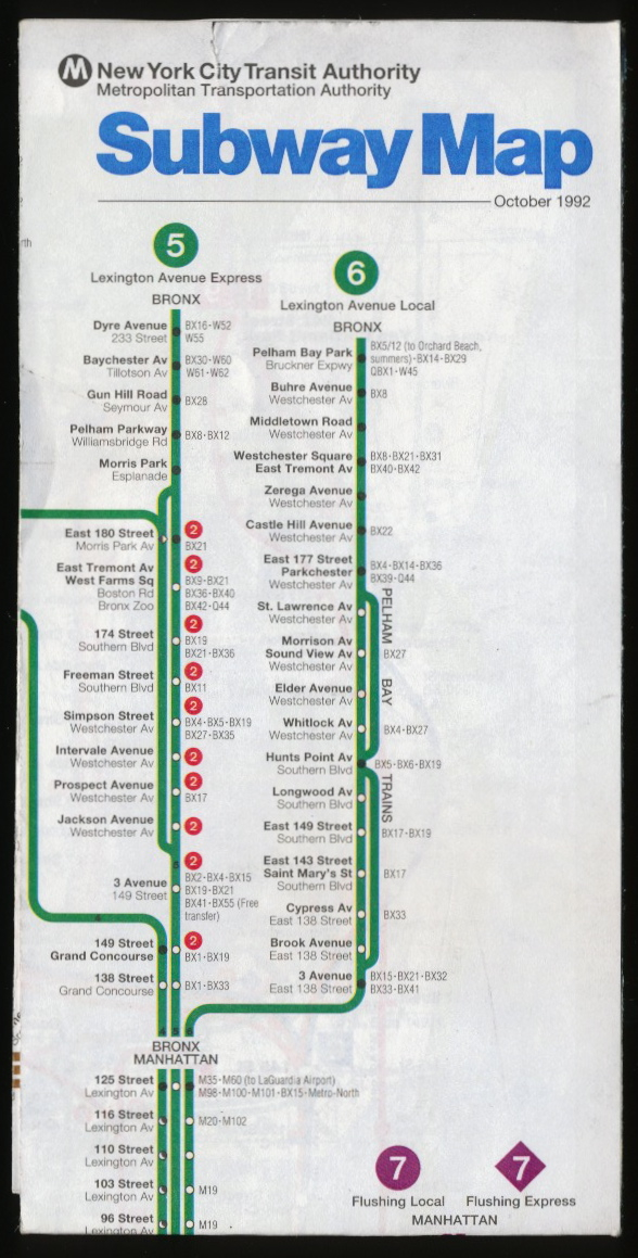 Tenth Letter of the Alphabet: Typography: New York City Subway Maps
