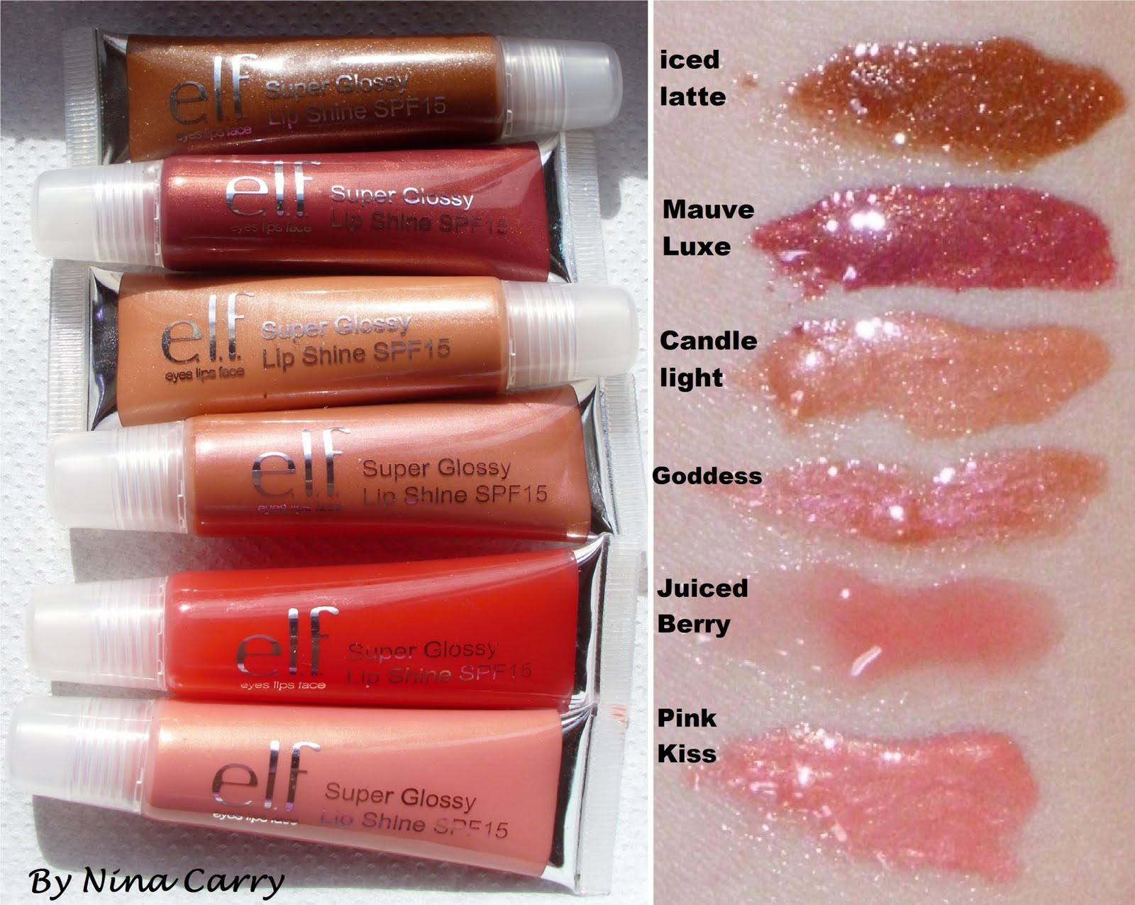 *Nina's Bargain Beauty*: e.l.f Super Glossy Lip shine SPF15 review ...