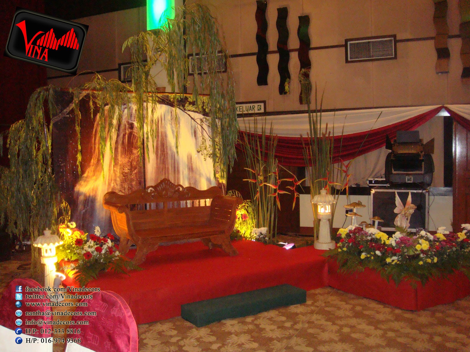Vina Canopy & Decor: Engagement and Wedding Dinner Backdrops Concept ...