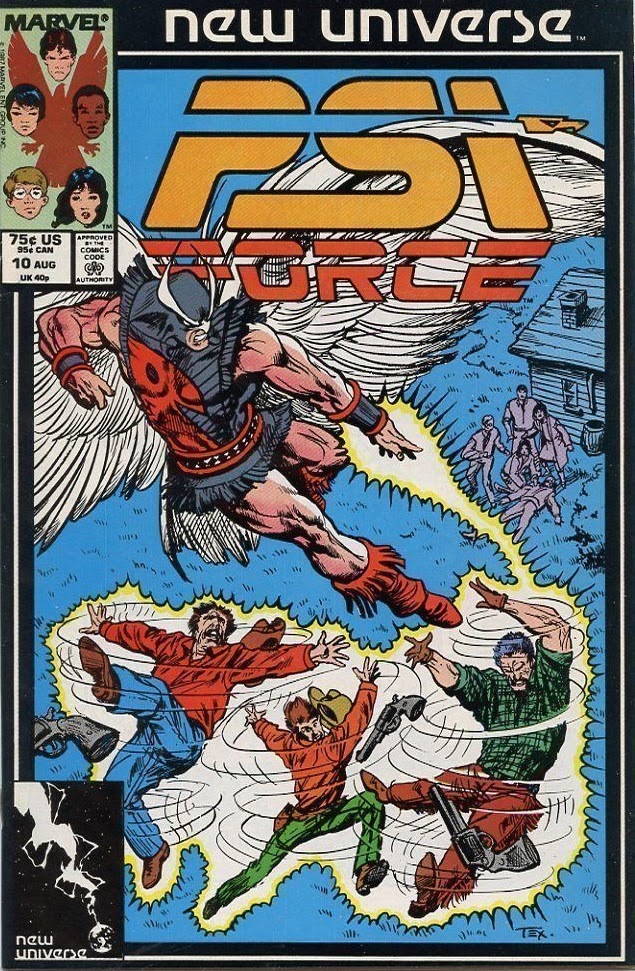 Marvel Comics of the 1980s: 1986 - Anatomy of a Cover - Psi-Force #10 ...