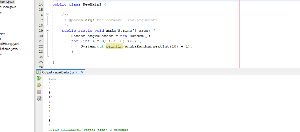 Cara Membuat Bilangan Random / Acak Di JAVA Netbeans [Java Dasar ...