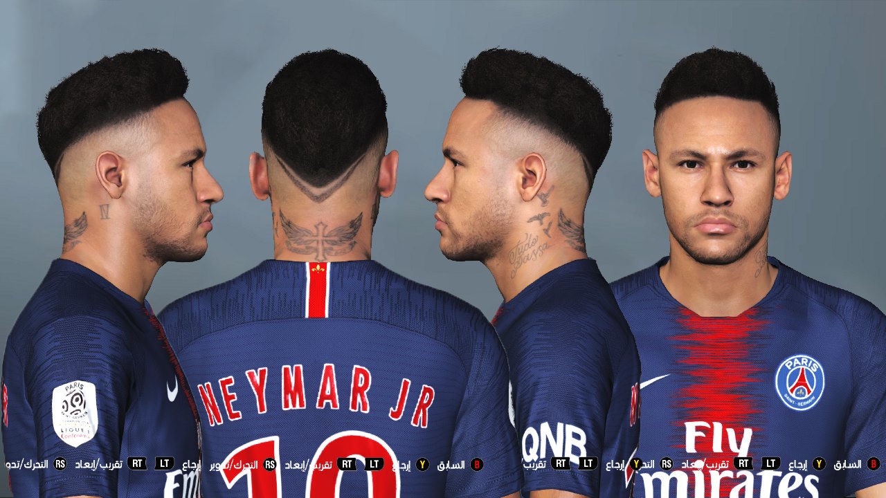 PES 2017 Neymar Face Converted From PES 2019 by Youssef Facemaker - Pes ...