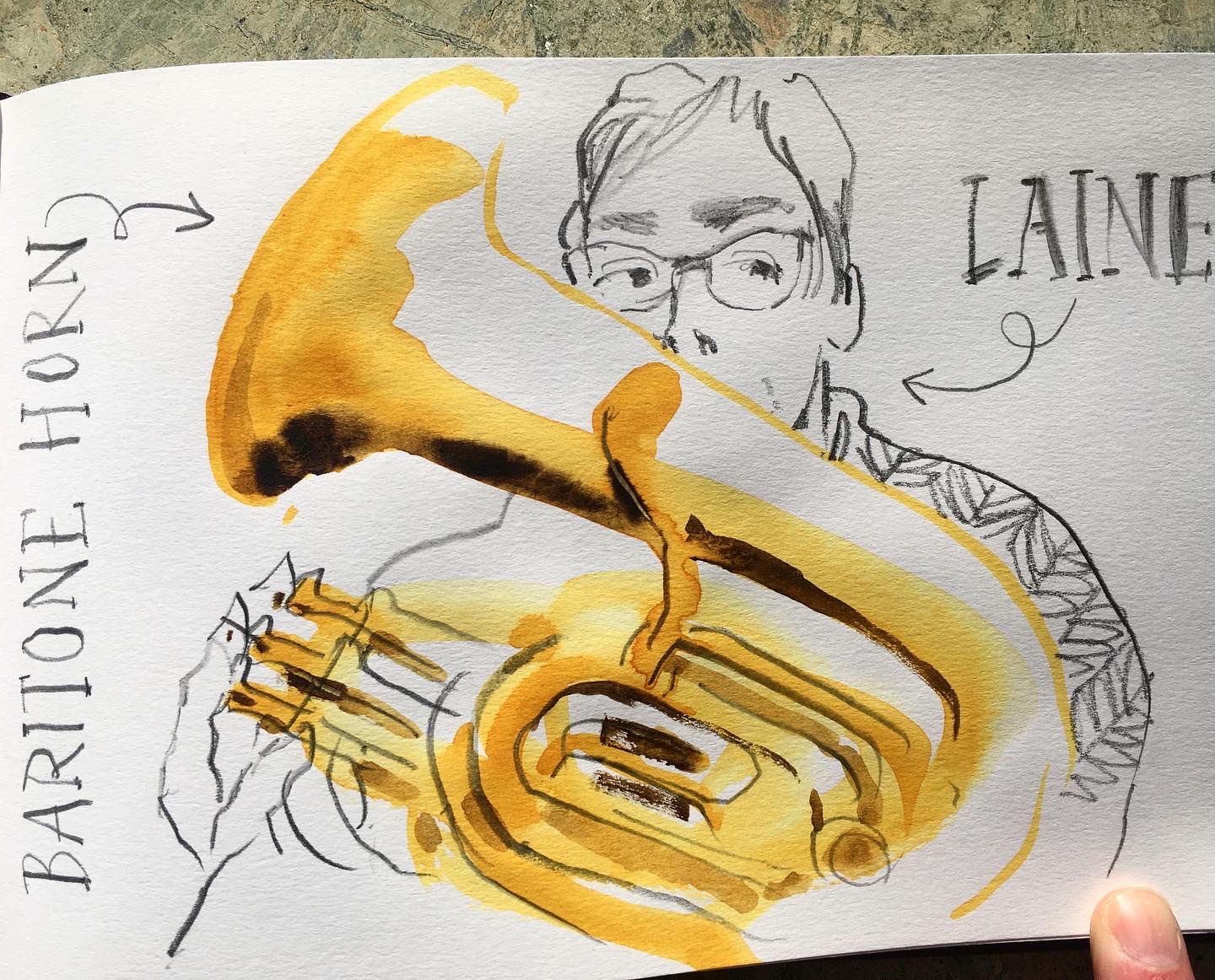 Baritone Drawing