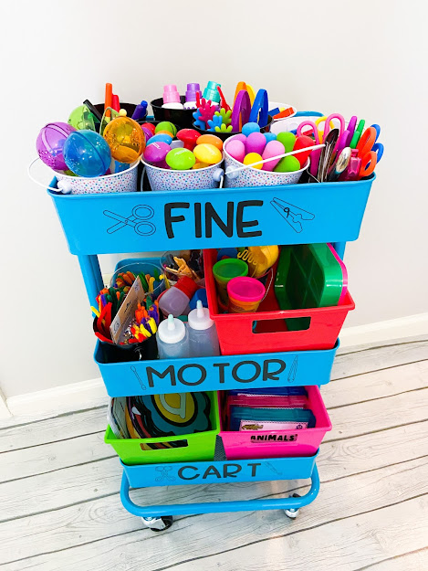 Fine Motor Activities Storage Cart