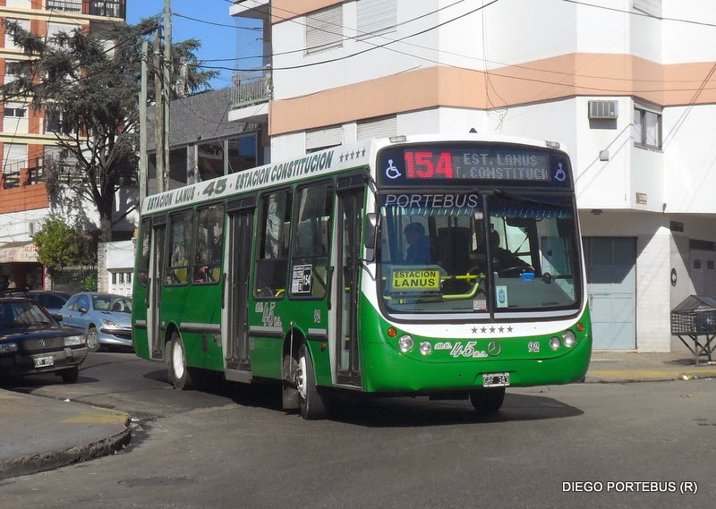 Recorrido de la LINEA 154 del Gran Buenos Aires