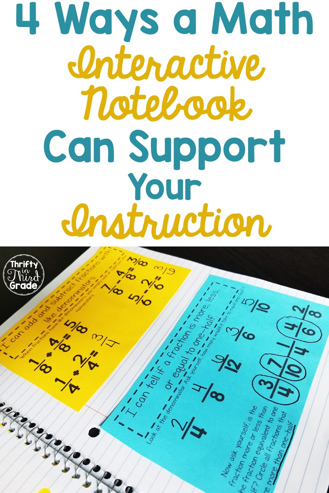 4 Ways to Use a Math Interactive Notebook in 2nd, 3rd, 4th, and 5th ...