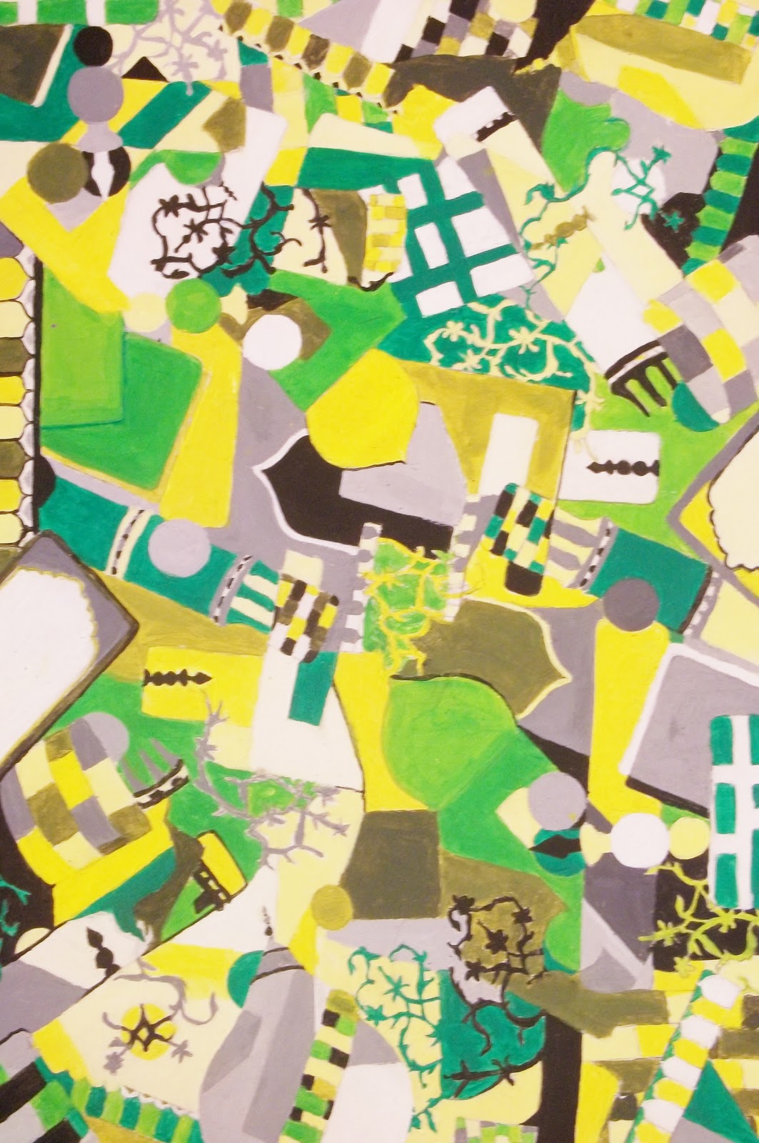 F-3 Art Room @ Hoover HS: Art 2 - Abstract Color Block Painting