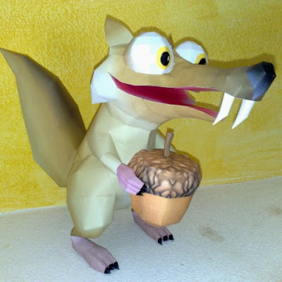 PapercraftZone Br: Scrat - A Era do Gelo - Papercraft - By LordBruco ...