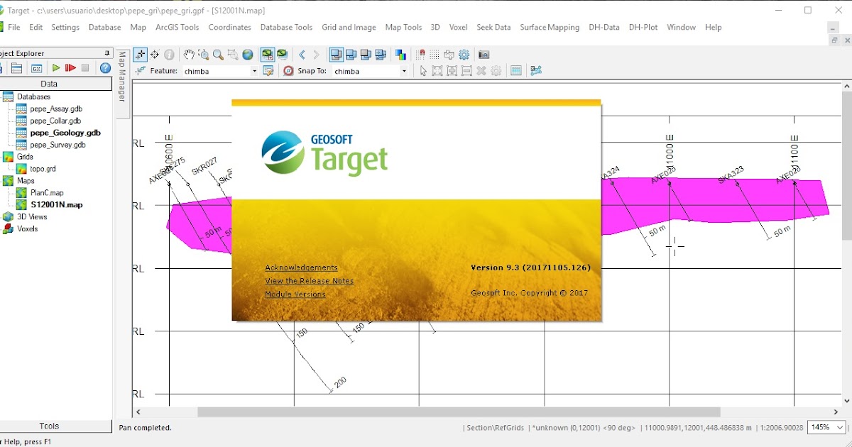 BLOG DE pepe_gri......... Geólogos en huaraz.........: GEOSOFT Target 9.3