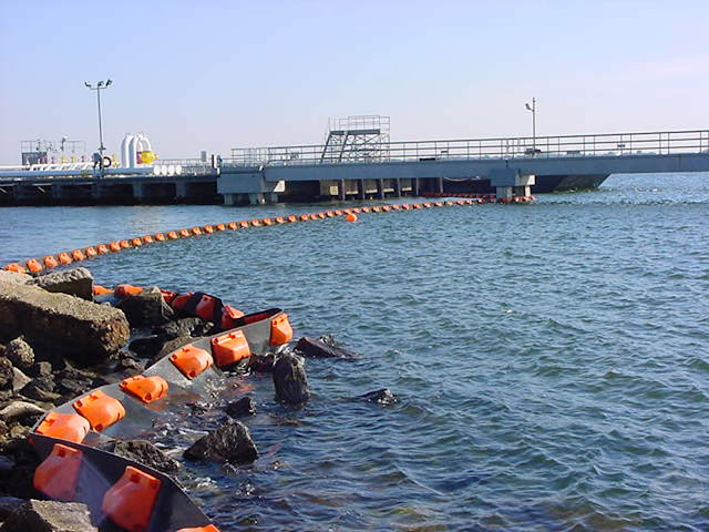 Floating Containment Barriers & Mats for Bridge Repair - Bridge ...