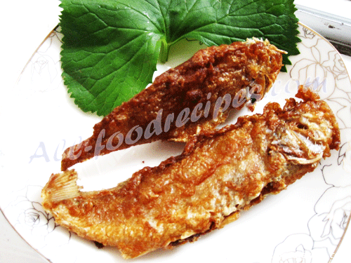 Food Recipes: Fried the yellow croaker