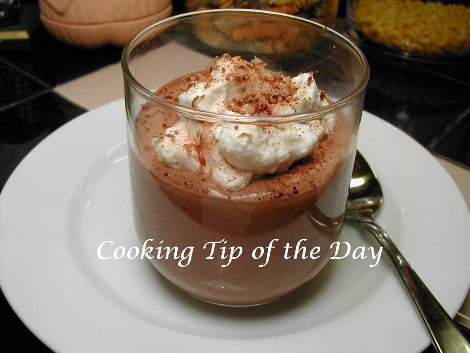 Cooking Tip of the Day: Recipe: Mocha Mousse