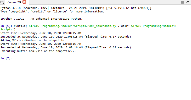 Sarah Buchanan: Student GIS Portfolio: Geoprocessing