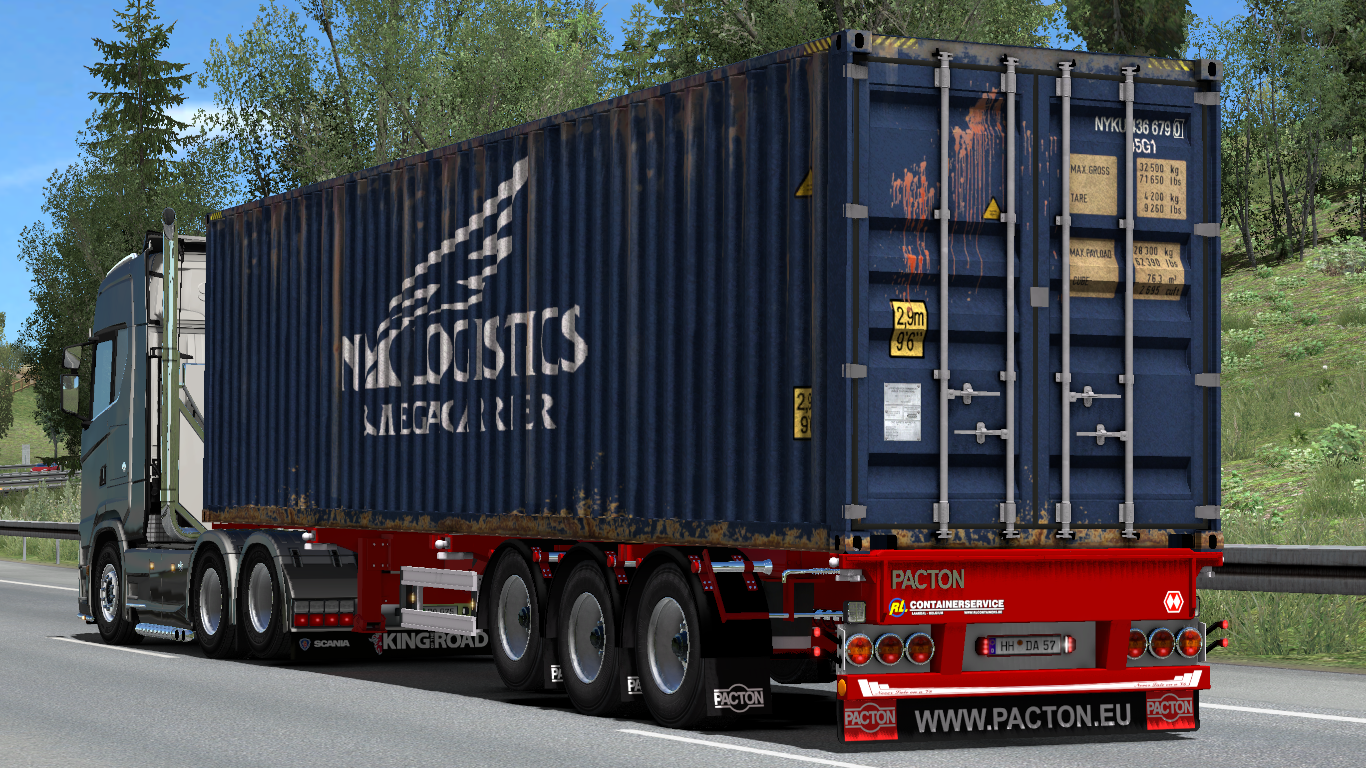 PACTON Container Trailer [1.32] - Euro Truck Simulator 2 Mod World