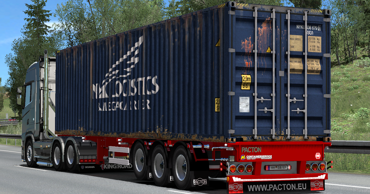 PACTON Container Trailer [1.32] - Euro Truck Simulator 2 Mod World