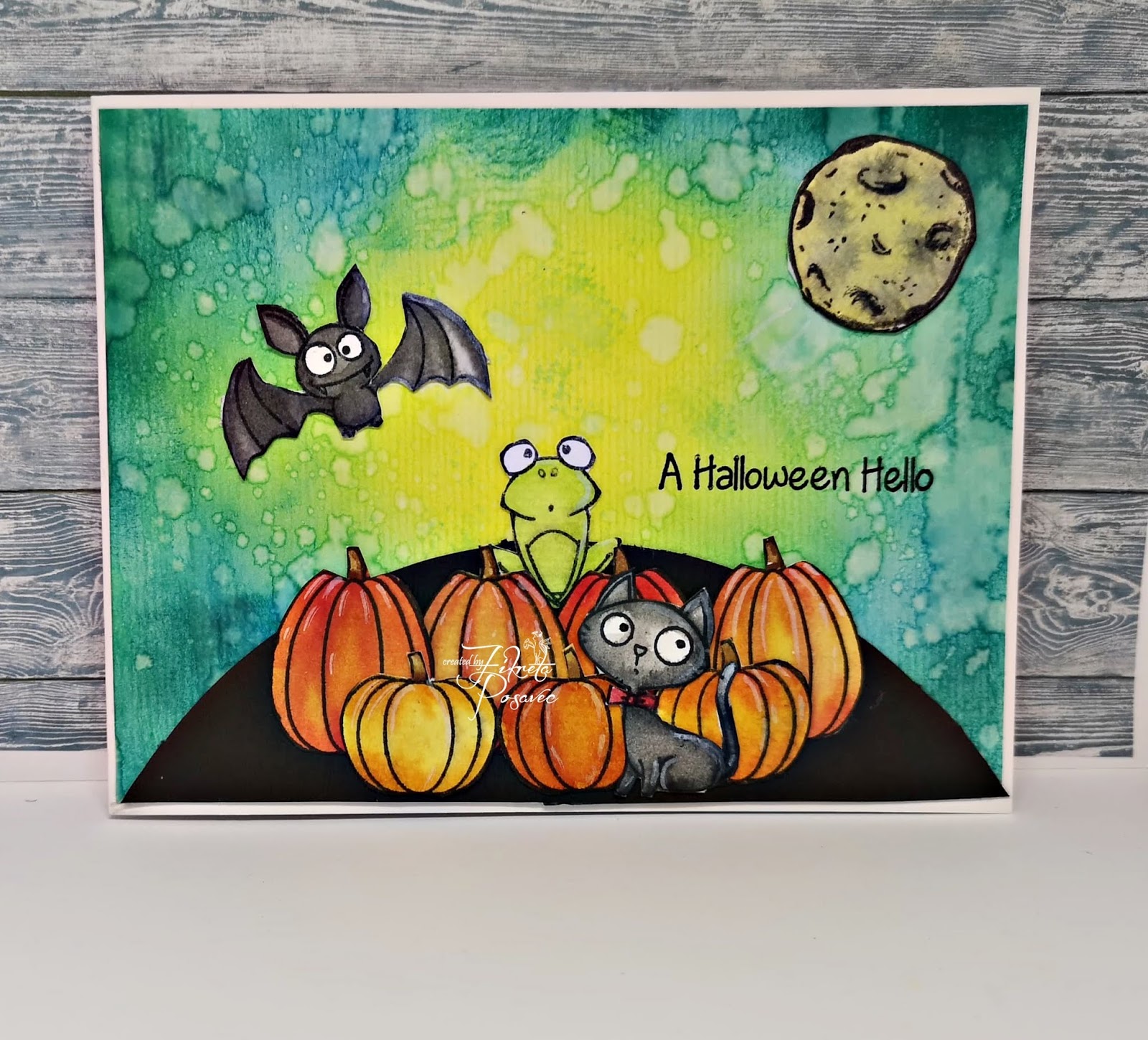 Halloween hello ~ Bad Kitty's Craft Room