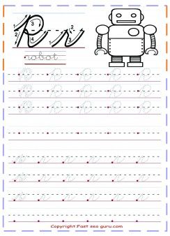 Cursive Letter R Worksheet - Birthday Letter