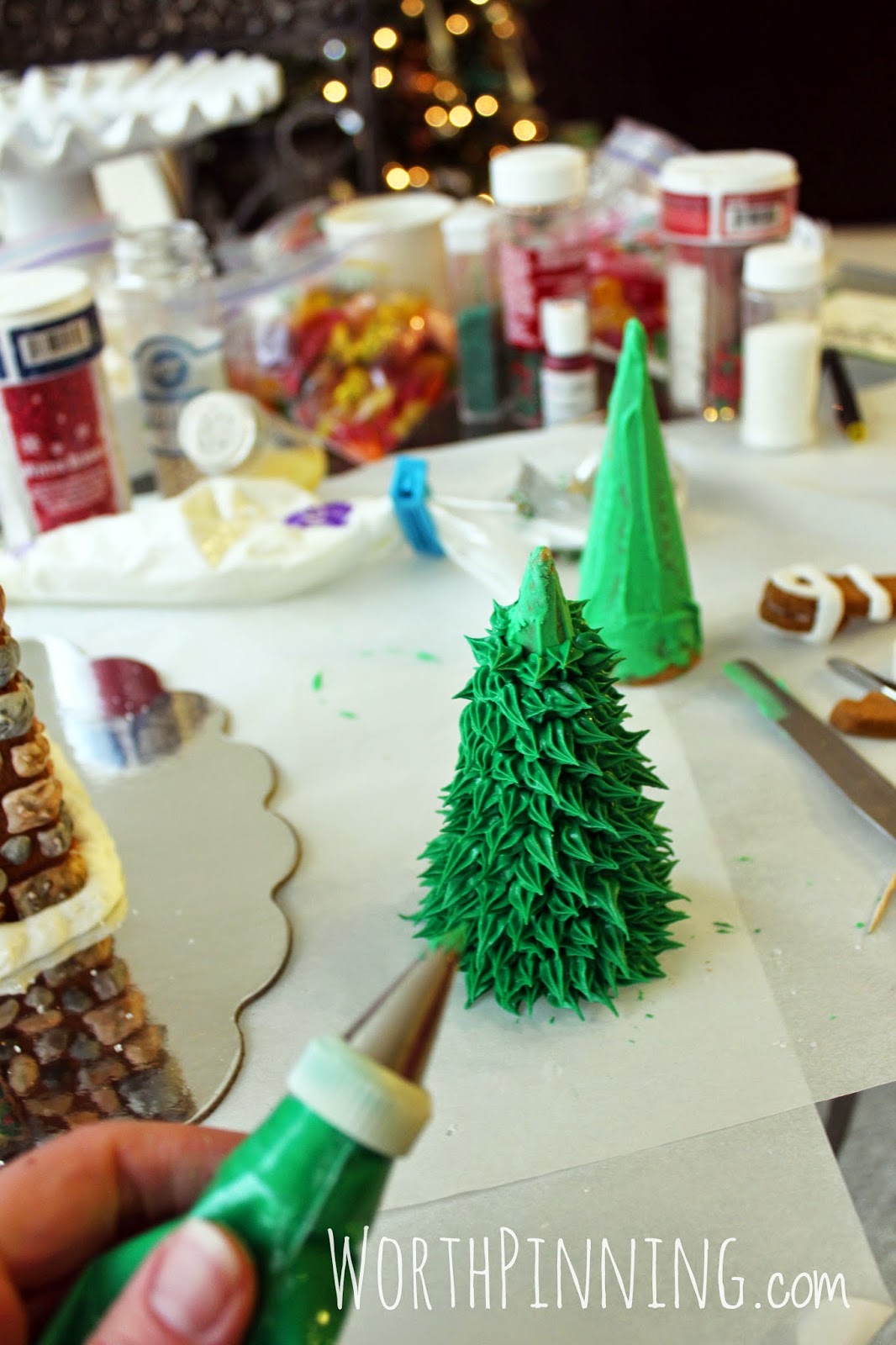 Stone Gingerbread House