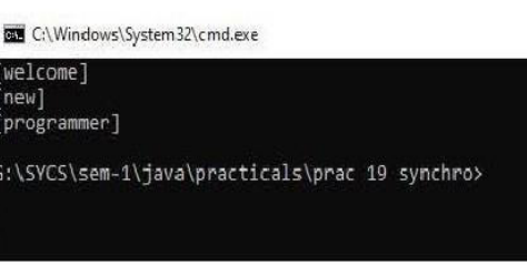 java Programs on Synchronization.