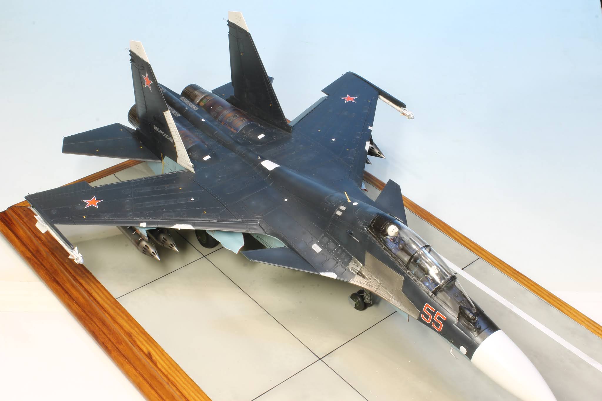 Istvan Michalko's scale models: SUKHOI Su-30SM Flanker-H 'Red 55 ...