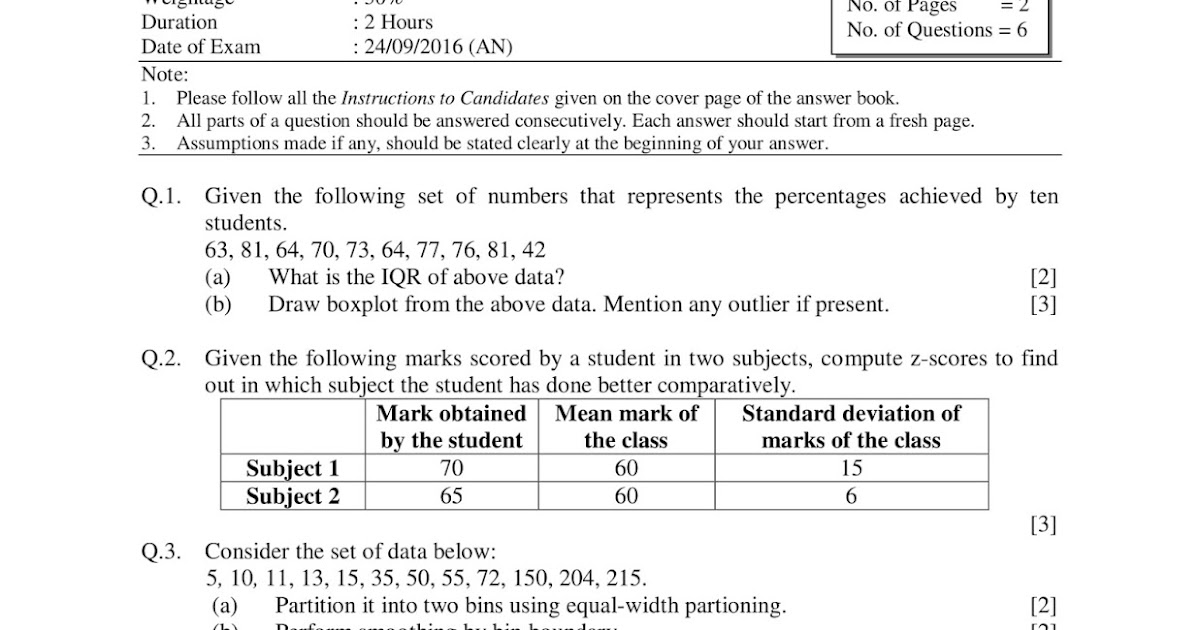 Coding Tech Life: Data Mining - ISZC415 - Mid-Semester Question Paper ... Coding Tech Life: Data Mining - ISZC415 - Mid-Semester Question Paper ...