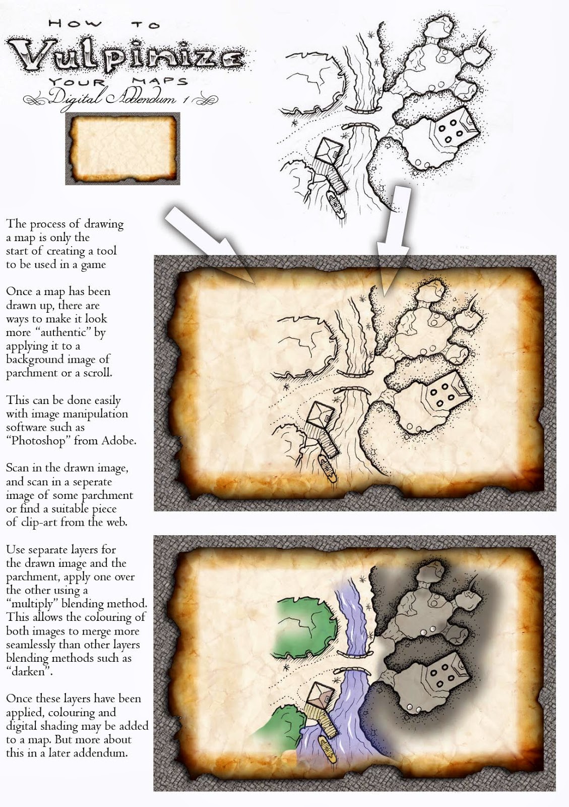 Map Drawing Tutorial Digital Addendum 1: Parchment