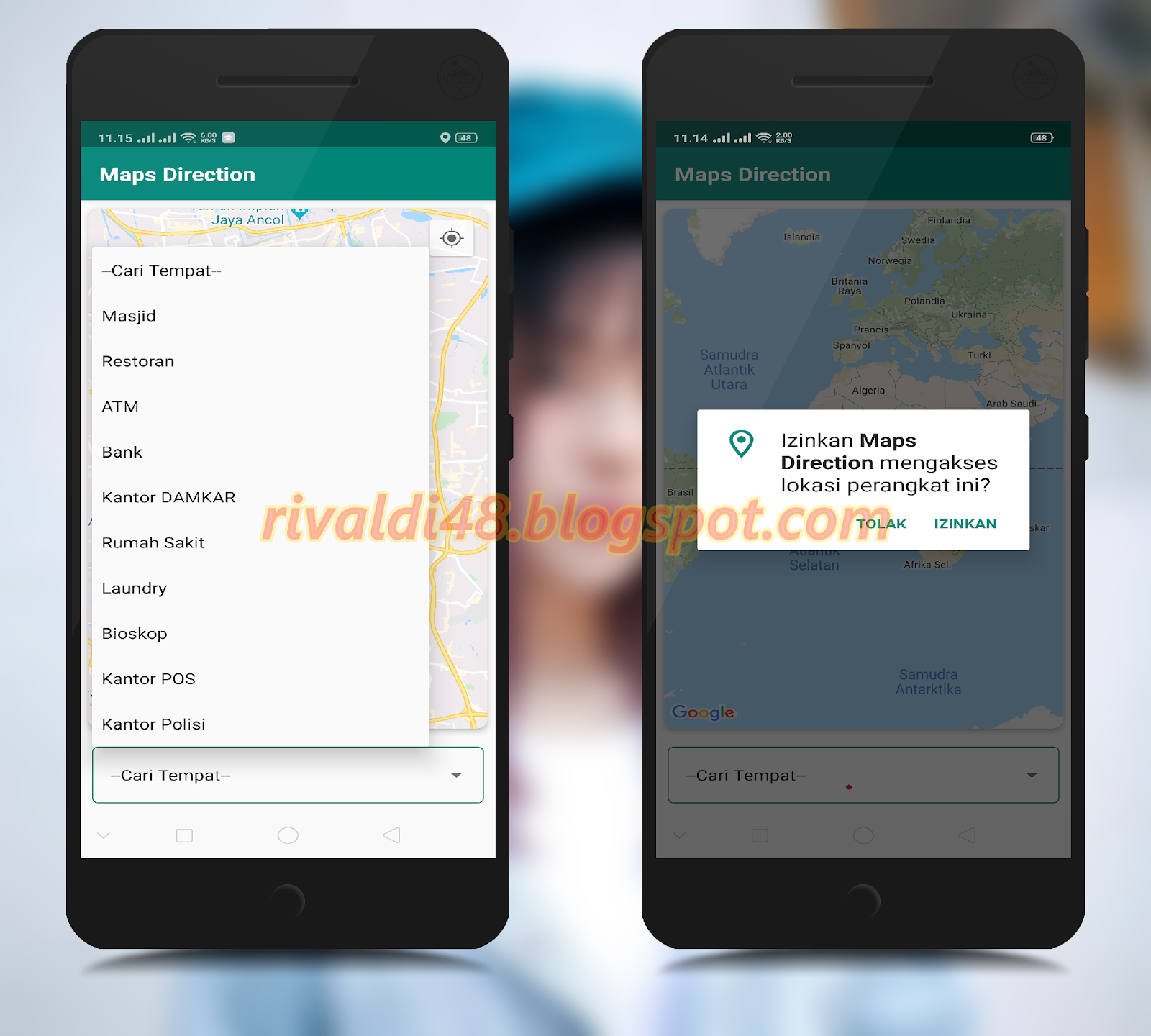 Tutorial Membuat Aplikasi Pencarian Tempat Terdekat dengan Google Maps API V2 - Rivaldi 48