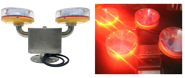 Night Marking Red Obstruction Light System for Transmission Tower