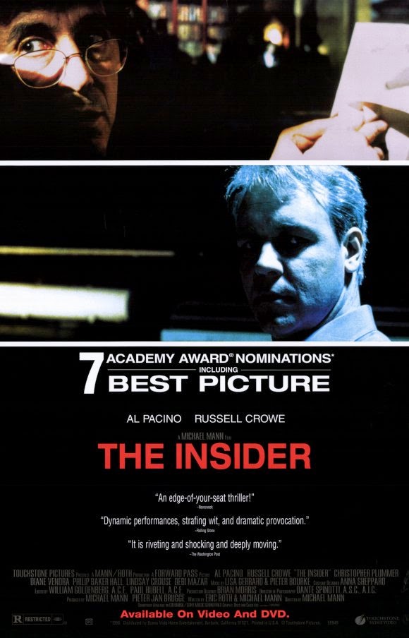 Chroniques du Cinéphile Stakhanoviste: Révélations - The Insider, Michael Mann (1999)