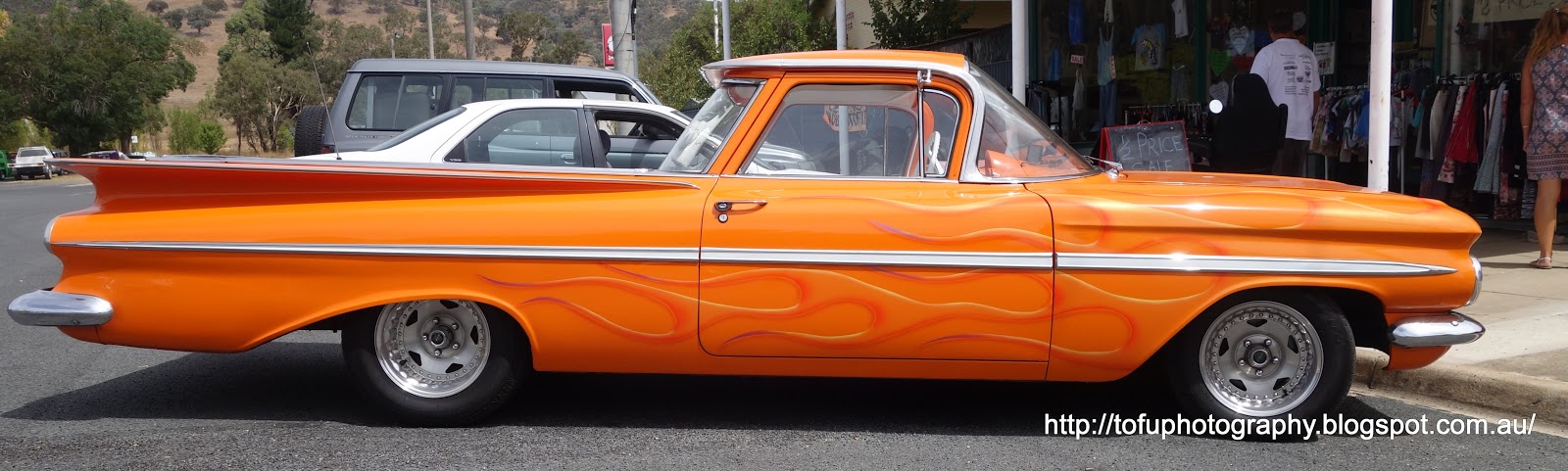 Tofu Photography: A stunning classic car with huge fins converted into ...