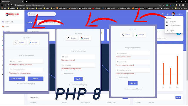 Php8 Login And Register Admin Dashboard