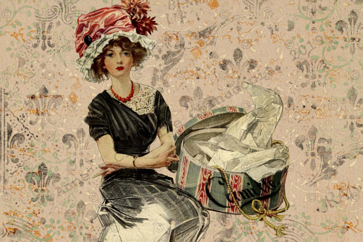 Anne's Creative Cornucopia: "Glamour" - Postcard