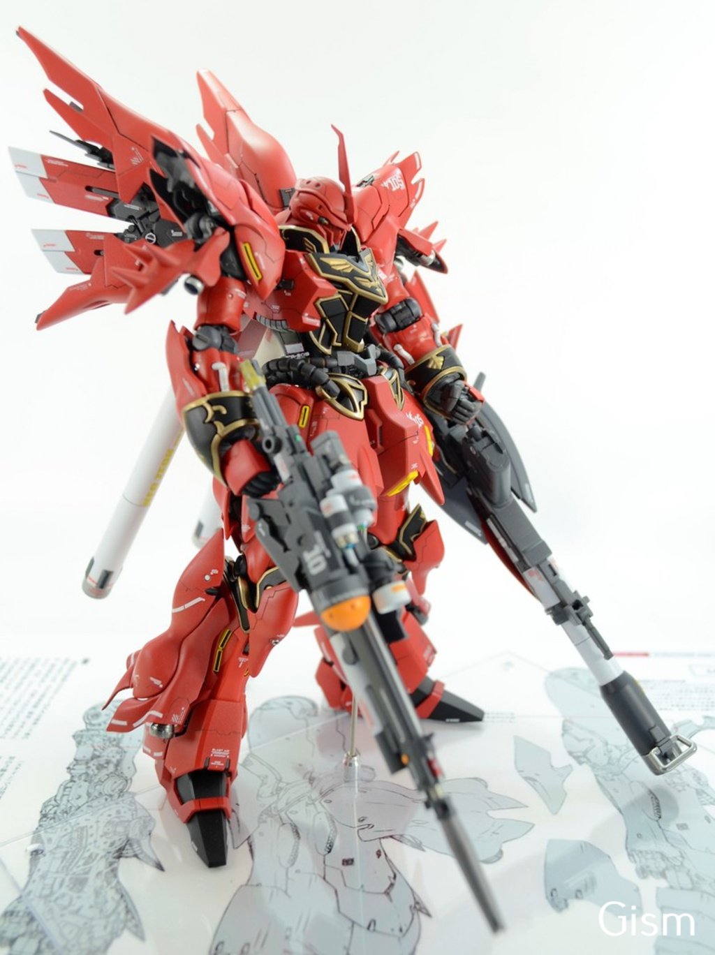 Custom Build: RG 1/144 MSN-06S Sinanju [Detailed]