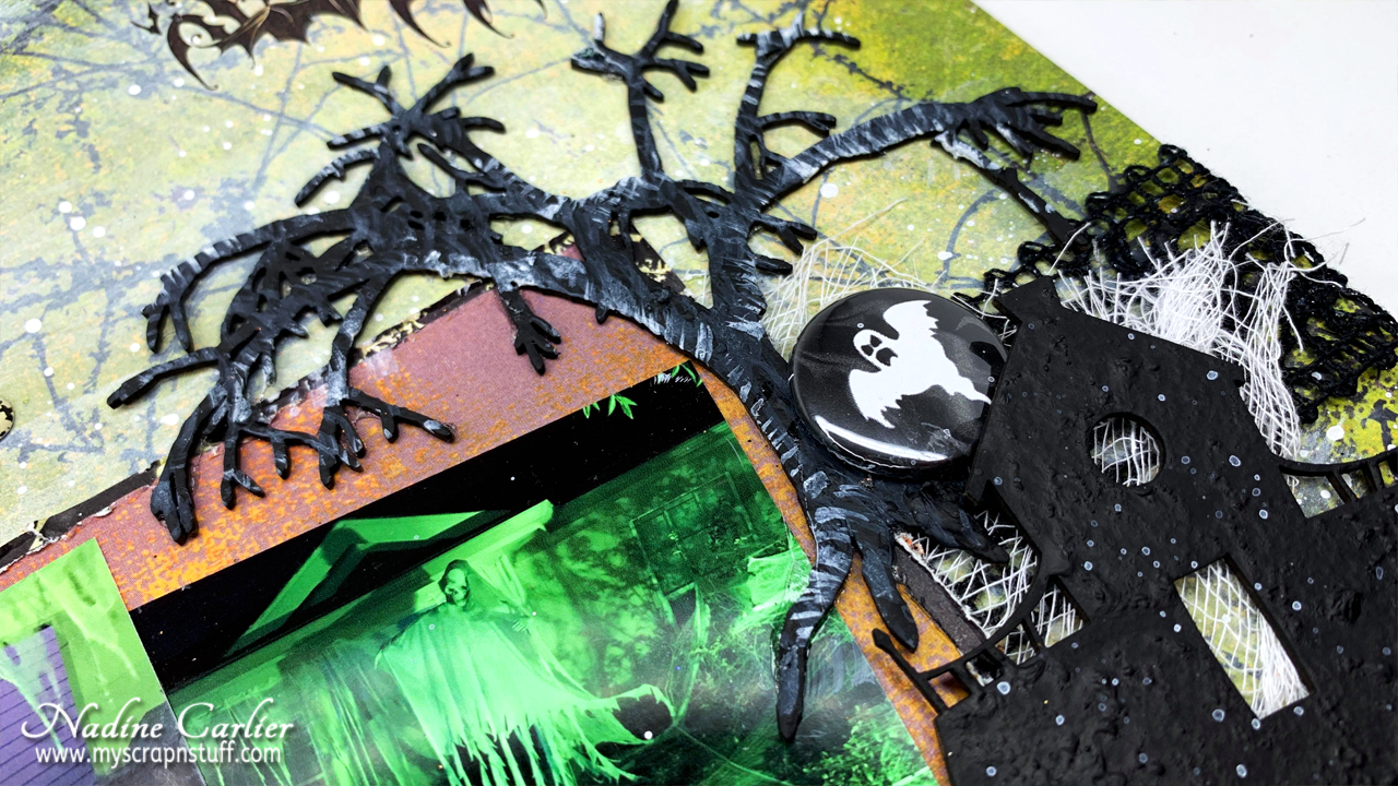 Trick or Treat Halloween Scrapbook Layout ~ Nadine Carlier