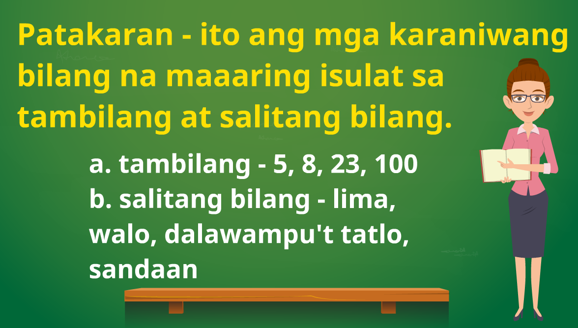5 Minute Review - Pang-Uring Pamilang