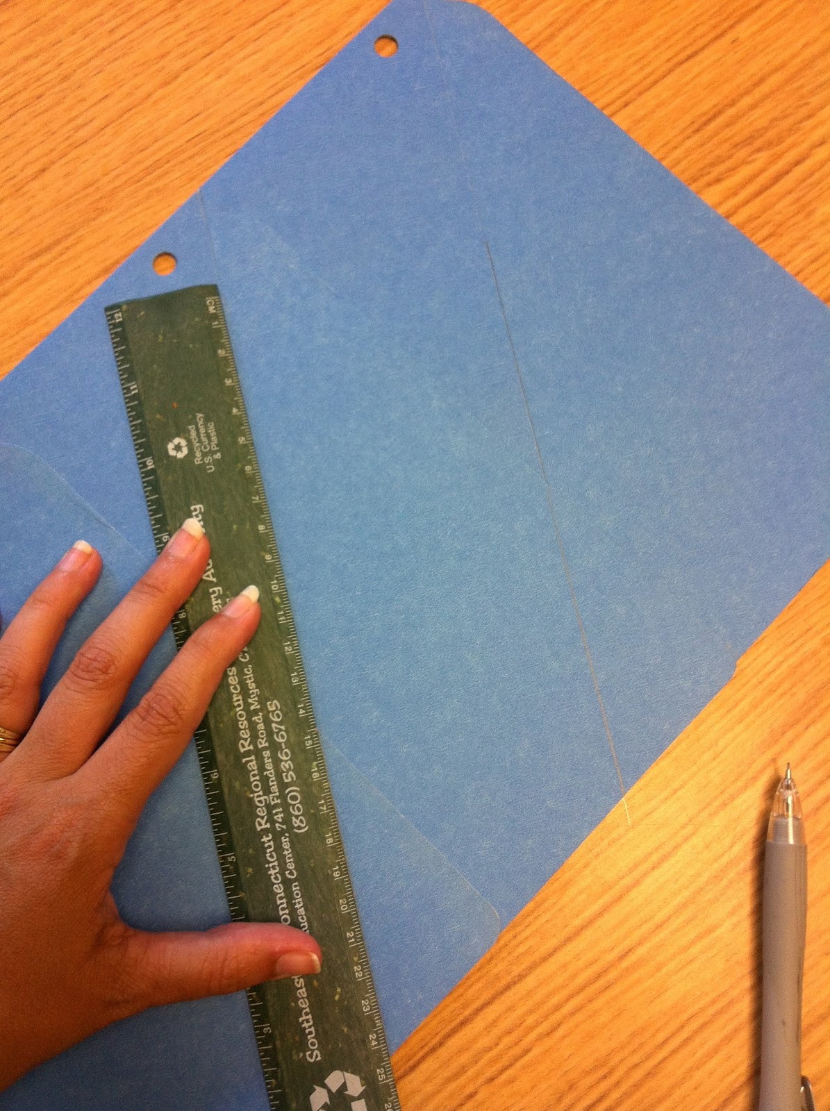 Axis Of Reflection: File folders, duct tape, and scissors. Oh my!