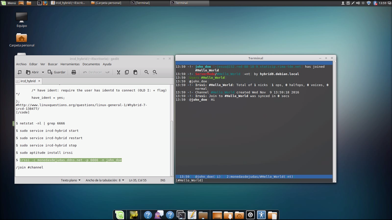 LAS MONEDAS DE JUDAS: Montar un servidor IRC con IRCD-Hybrid sobre GNU ...